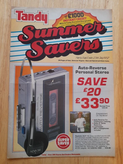 RARE TANDY CATALOGUE Sale ends July 1987 Computing Electronics 1980s ...