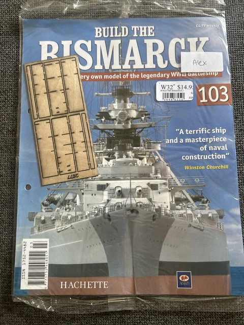 HACHETTE PARTWORKS BUILD the Battleship Model Bismarck Part 103 $18.00 ...