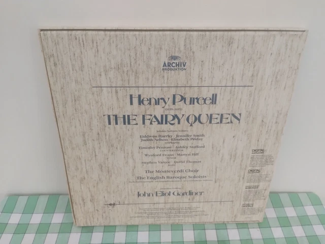 2742 001 PURCELL the Fairy Queen / John Eliot Gardiner / 3LP Box Set ...