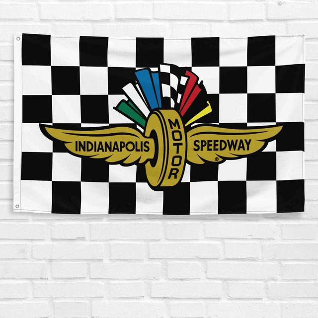 INDIANAPOLIS MOTOR SPEEDWAY 3x5 ft Checkered Flag 500 Indy Car ...