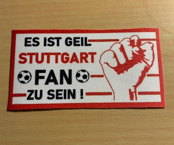 STUTTGART AUFNÄHER FUSSBALL Fan Patch Ultras Kutte VFB 10cm EUR 1,00 ...