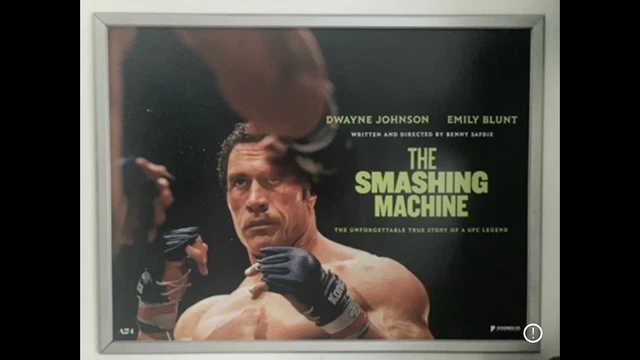 THE SMASHING MACHINE Quad Cinema Poster Mark Kerr Ufc The Rock £63.11 ...