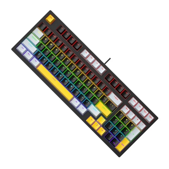 LED MECHANICAL KEYBOARD Hot Swappable Gaming Keyboard Corded Keyboard ...
