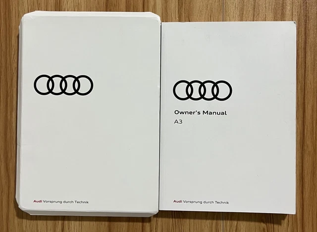 GENUINE AUDI A3 Owners Manual Handbook/Service Book 2020-2023 $48.12 ...