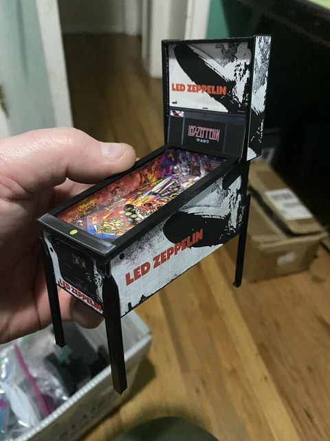 MINI REPLICA “LED Zeppelin" Pinball Machine Scale Model, Keepsake ...