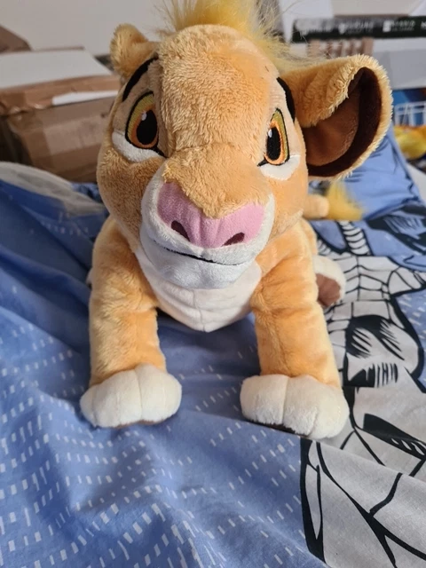 DISNEY STORE THE Lion King Simba Plush Teddy 15” Soft Toy Good ...