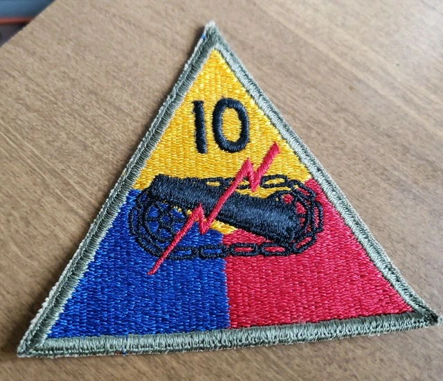 ORIGINAL WWII 10TH ARMOR DIVISION PATCH £11.42 - PicClick UK