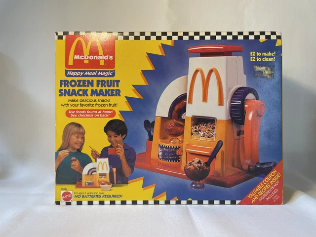 VINTAGE MCDONALDS HAPPY Meal Magic Frozen Fruit Snack Maker von Mattel ...