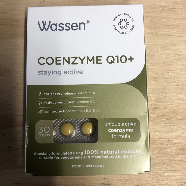 WASSEN COENZYME Q10+ Staying Active 30 Tablets BBE:-10/ 2026 £6.99 ...