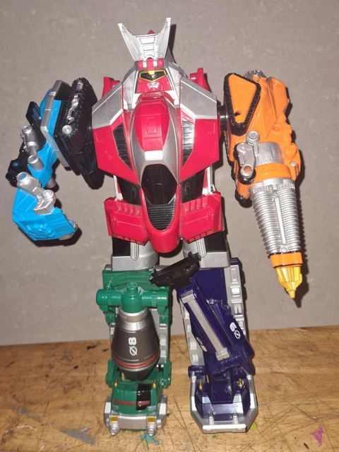 POWER RANGER OPERATION Overdrive Dual Max Megazord zords to robot toys ...