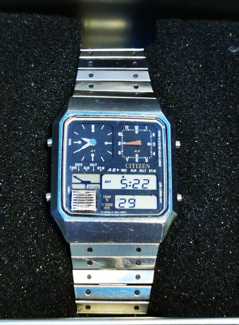 CITIZEN 8980-084241 Y Ana-Digi Temp Vintage Watch £220.00 - PicClick UK
