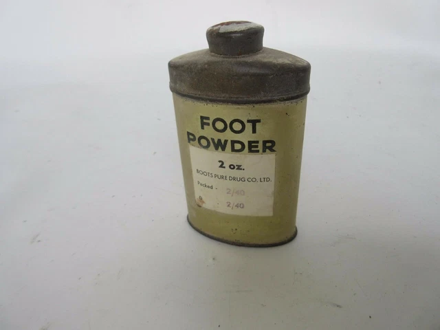 US ARMY FOOT Powder Fuß Puder 1940 Boots Pure Drug Co. USMC Navy WK2 ...