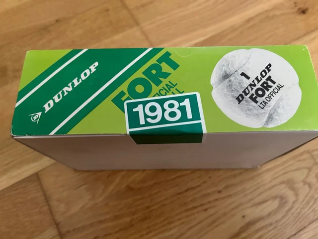 LTD DUNLOP FORT Tennis 6 Balls & Box 1981 balls New ! Box unopened ...