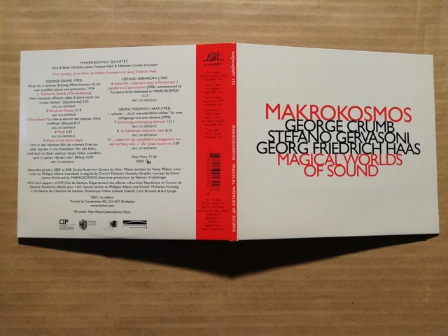 GEORGE CRUMB - Makrokosmos - Magical Worlds Of Sound - Cd - Ch 2007 (J226) EUR 6,00 - PicClick FR