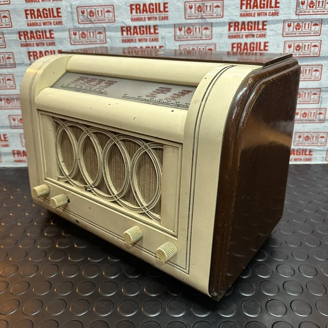 HMV HIS MASTERS Voice Vintage Valve Radio Model 1356 £59.95 - PicClick UK