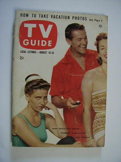 CHICAGO AUG 10 TV Guide 1957 ROBERT CUMMINGS Ann Davis Spike Jones ...