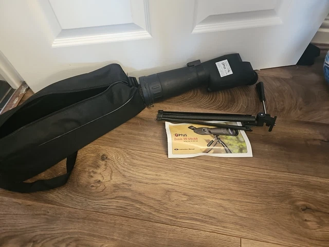 OPTUS 20-60 X 60 Spotting Scope 40977. With Table Tripod - Adjustable ...