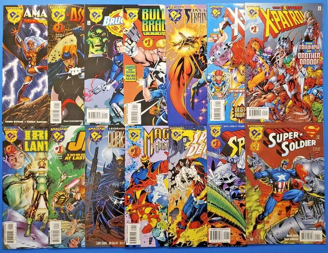 LOT OF 14 Amalgam Comic #1's Marvel/DC 1996 Dark Claw, Amazon Etc Sharp ...
