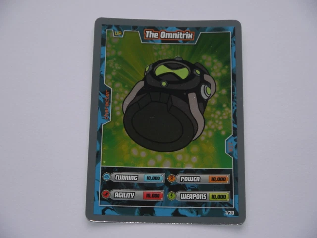 BEN 10 ALIEN Adventures Collectable Card THE OMNITRIX Card 1/30 Trading ...