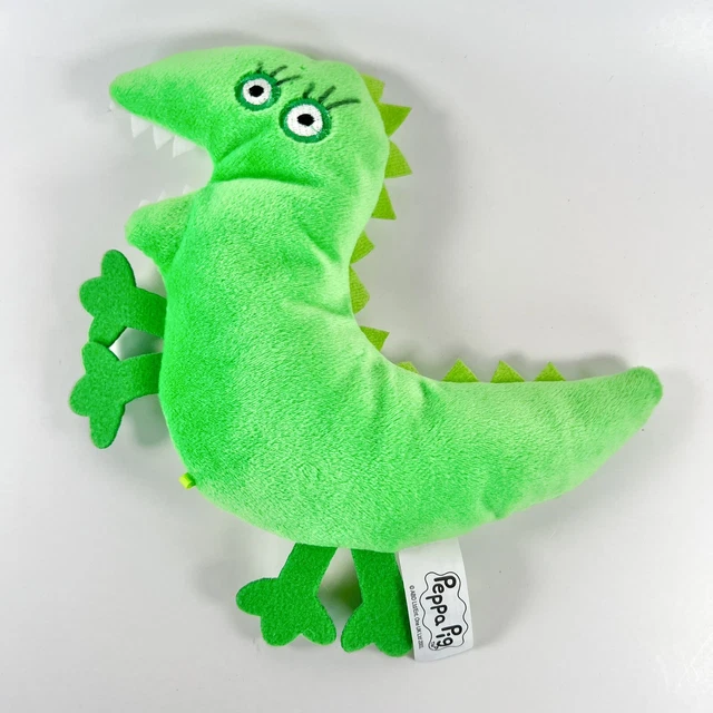 2003 JAZWARES PEPPA Pig Green flat Mr. Dinosaur Dino Plush Stuffed Toy ...