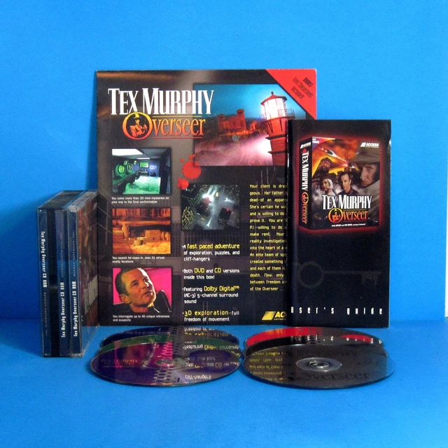 TEX MURPHY OVERSEER pc game with DVD, manual & Access sheet $39.95 ...