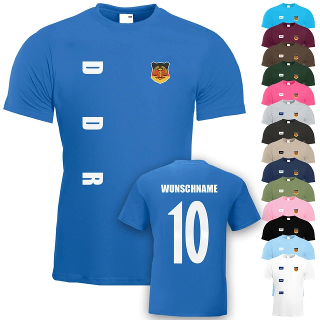 DDR T-SHIRT TRIKOT Name Nummer Fußball WM EM Fan Team National EUR 24 ...