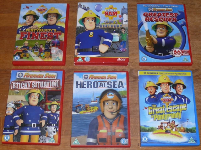 FIREMAN SAM - 6 DVD Bundle - Discs and Cases in Great Condition - All ...