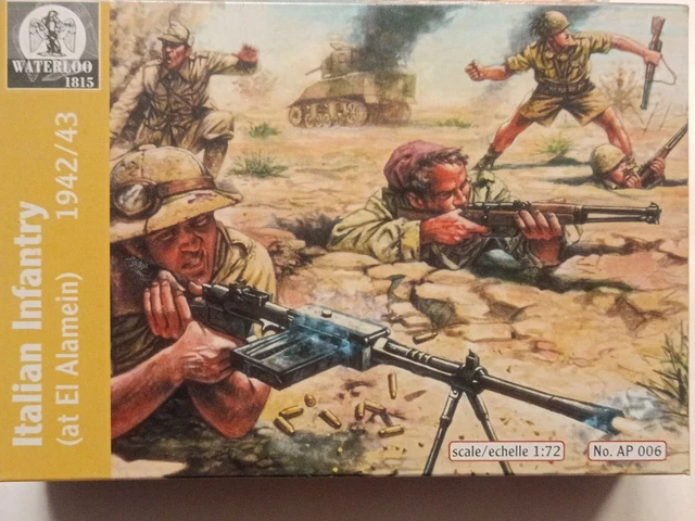 ITALIAN INFANTRY (DESERT) WWII Figures Soldiers Wat. 1815 1/72 N°AP006 ...
