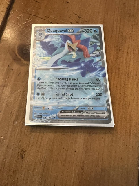 POKÉMON QUAQUAVAL EX 052/193 Double Rare Paldea Evolved TCG EUR 3,31 - PicClick FR