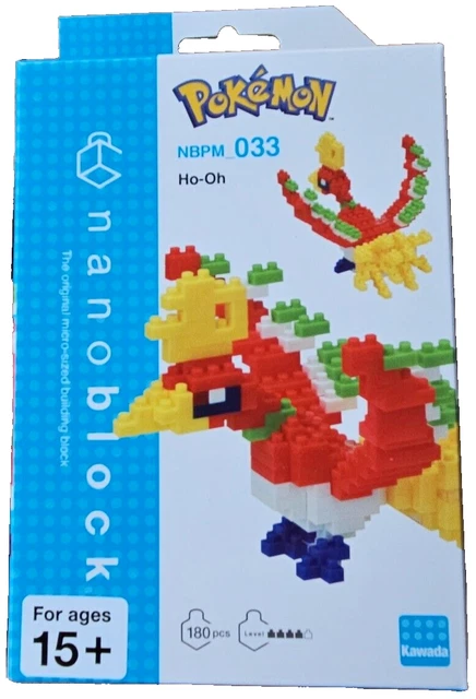 POKEMON NINETENDO 2021 Kawanda Nanoblock NBPM_033 Ho-Oh 3D Block Build Kit 3 In $18.15 - PicClick AU