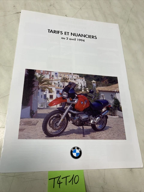 GAMME BMW + R1100RT catalogue 1996 poster brochure prospectus publicité ...