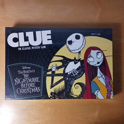 CLUE TIM BURTONS Nightmare Before Christmas New Board Game HTF Rare ...