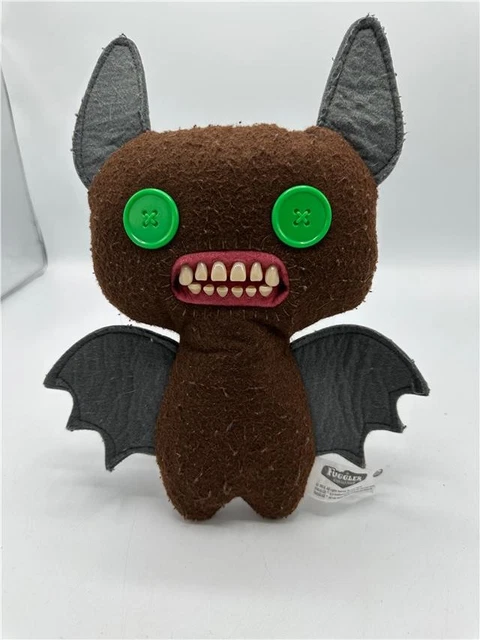FUGGLER FUNNY UGLY Monster 11" Count Fuggula Bat Brown Plush Soft Toy ...