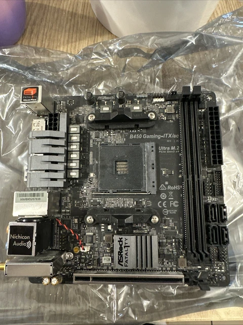 ASROCK FATAL1TY B450 GAMING ITX/AC Mini ITX AM4 Motherboard Used £260. ...