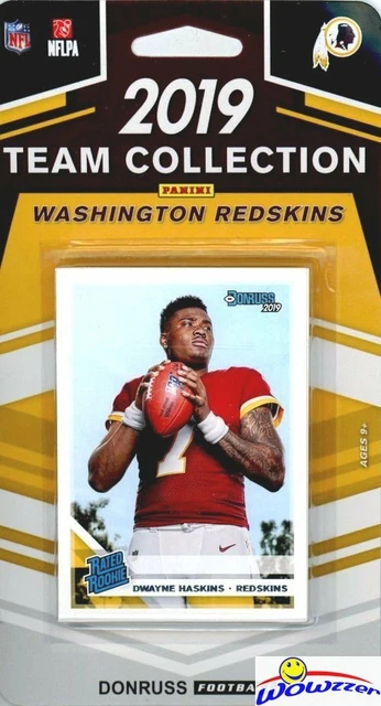 WASHINGTON REDSKINS 2019 Donruss Limited ensemble complet d'équipe ...