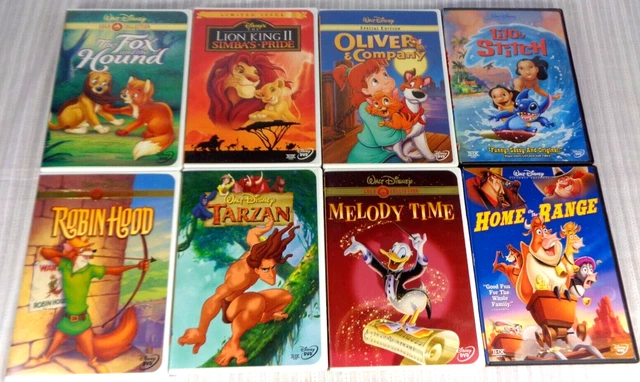 LOT OF 8 Walt Disney Gold Classic Collection DVDs Lion King Oliver ...