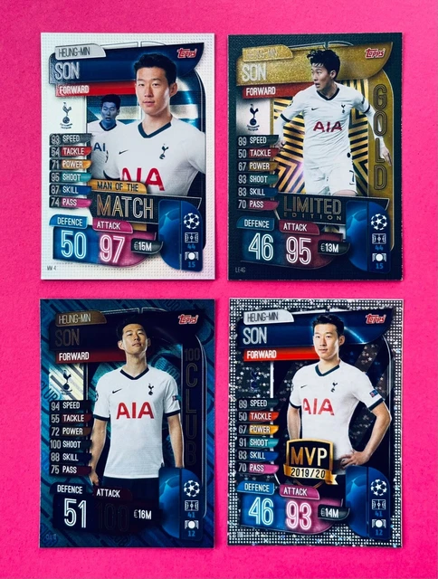 TOPPS MATCH ATTAX UCL 2019-20 Heung-Min Son Limited MVP Club 100 LE4G CLU10 X4 EUR 15,00 ...