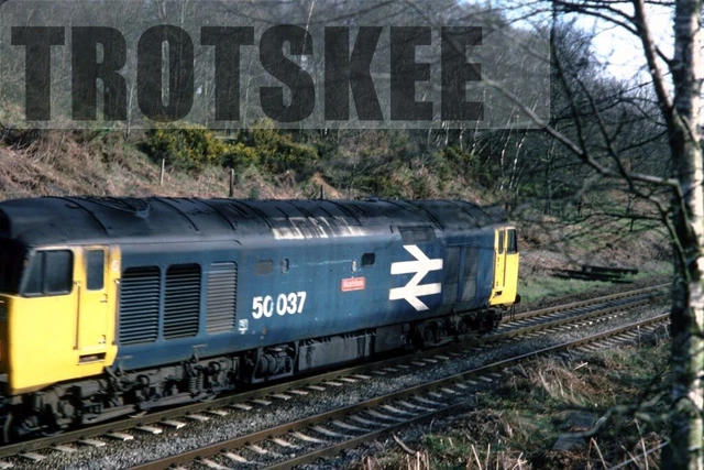 35MM SLIDE BR British Railways Diesel Loco Class 50 50037 Kenilworth ...