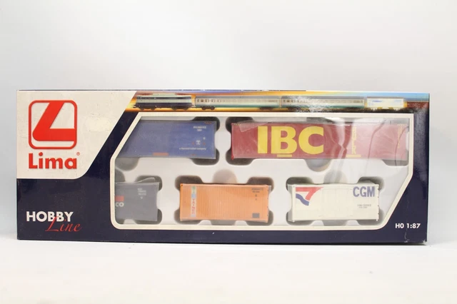 PO LIMA HL8002 HO 1/87 Scale Freight Containers Plastic Models - Pack ...