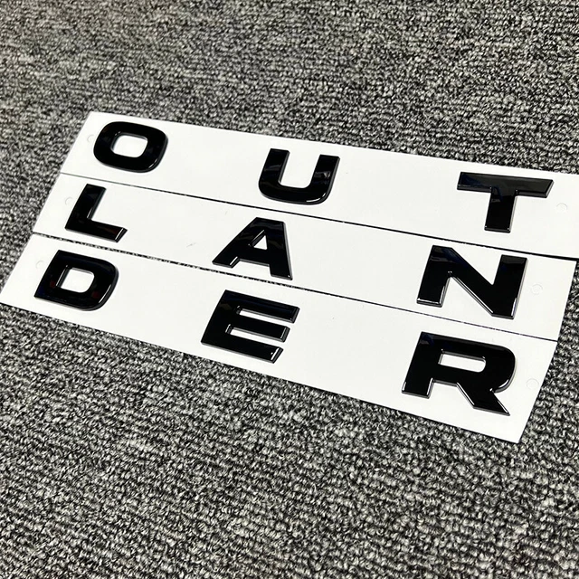 3D FRONT HOOD Emblem For Mitsubishi Outlander 2023-2024 Badge Letter ...