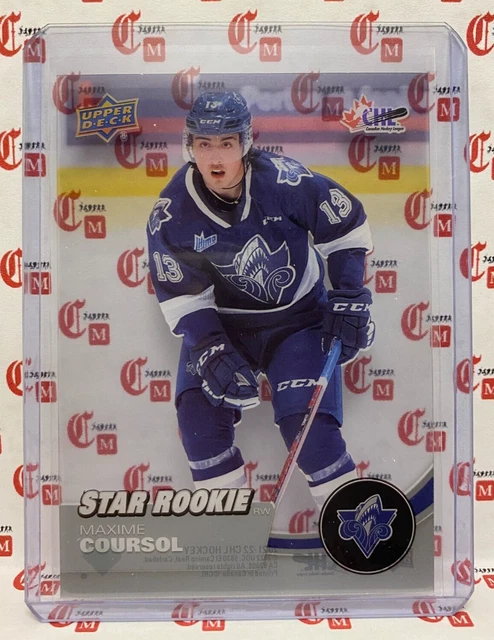 MAXIME COURSOL - Star Rookie CLEAR CUT - 2021-22 Upper Deck CHL ...