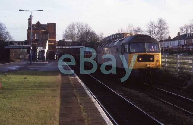 ORIGINAL 35MM RAILWAY Slide Class 47 47114 @ Water Orton with copyright ...