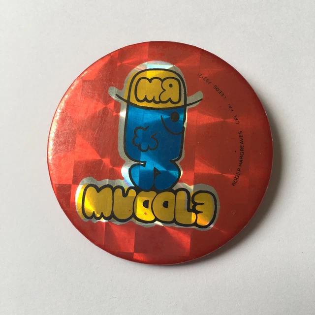 VINTAGE RETRO MR Men Mr Muddle Badge £0.99 - PicClick UK