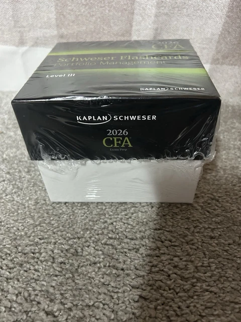 KAPLAN SCHWESER CFA Level 3 2026 Flashcards. Portfolio Management. NEW ...