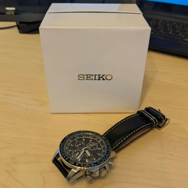 SEIKO PROSPEX SSC009P3 Cal.V172 Chronographe Date Box Montre solaire ...
