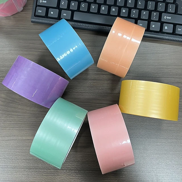 6 ROLLS DIY Sticky Tapes Ball Colored Adhesive Decompression Toys £10. ...