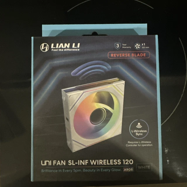 LIAN LI UNI FAN SL-INF 120 ARGB Reverse Blade PWM fan wireles - 120mm ...