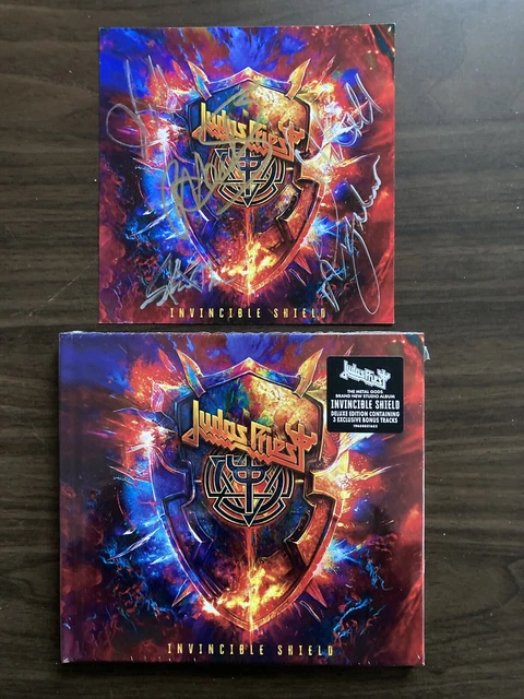 SIGNÉ ! JUDAS Priest : Invincible Shield (CD 2024) pistes bonus de luxe ...