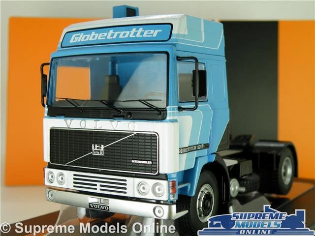 VOLVO F12 MODEL Lorry Truck Cab Tractor Unit 1981 Blue 1:43 Scale Ixo ...