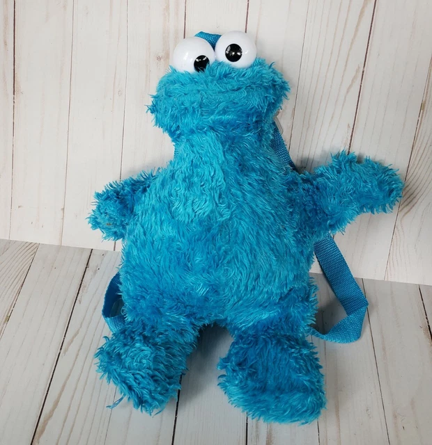 COOKIE MONSTER SESAME Street Plush Backpack Blue- Please Read £14.08 ...